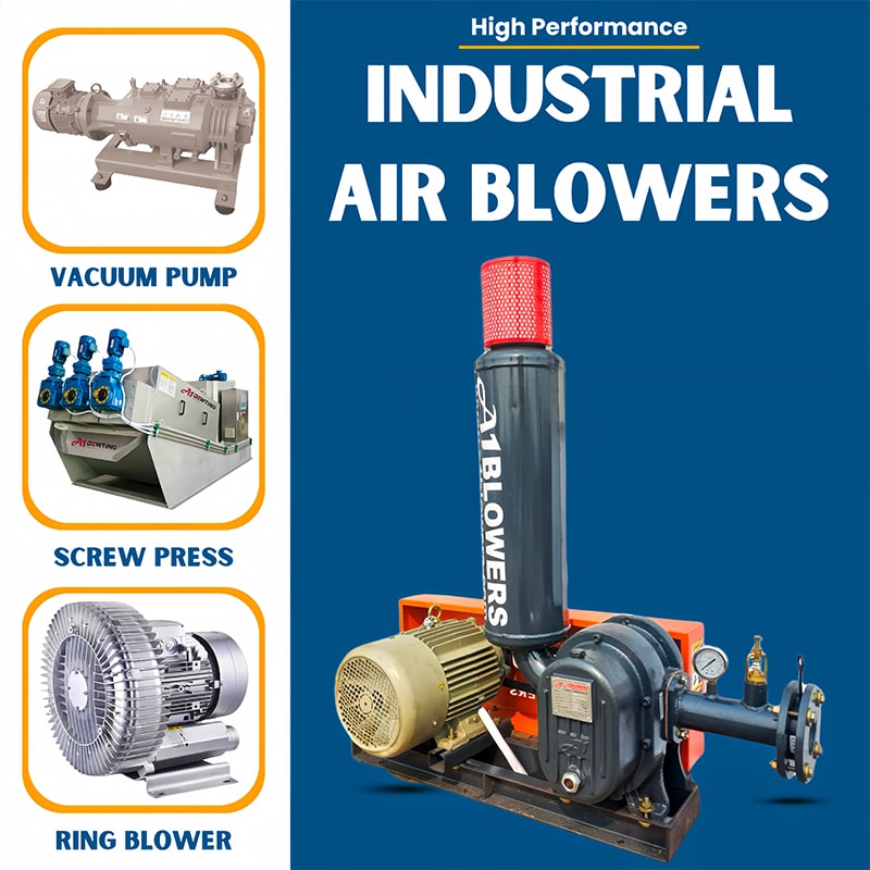 AIR BLOWER | Oil-free vacuum systems | High-efficiency screw press